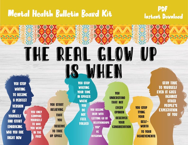 Mental Health Bulletin Board Kit/school Counselor/counseling/social ...