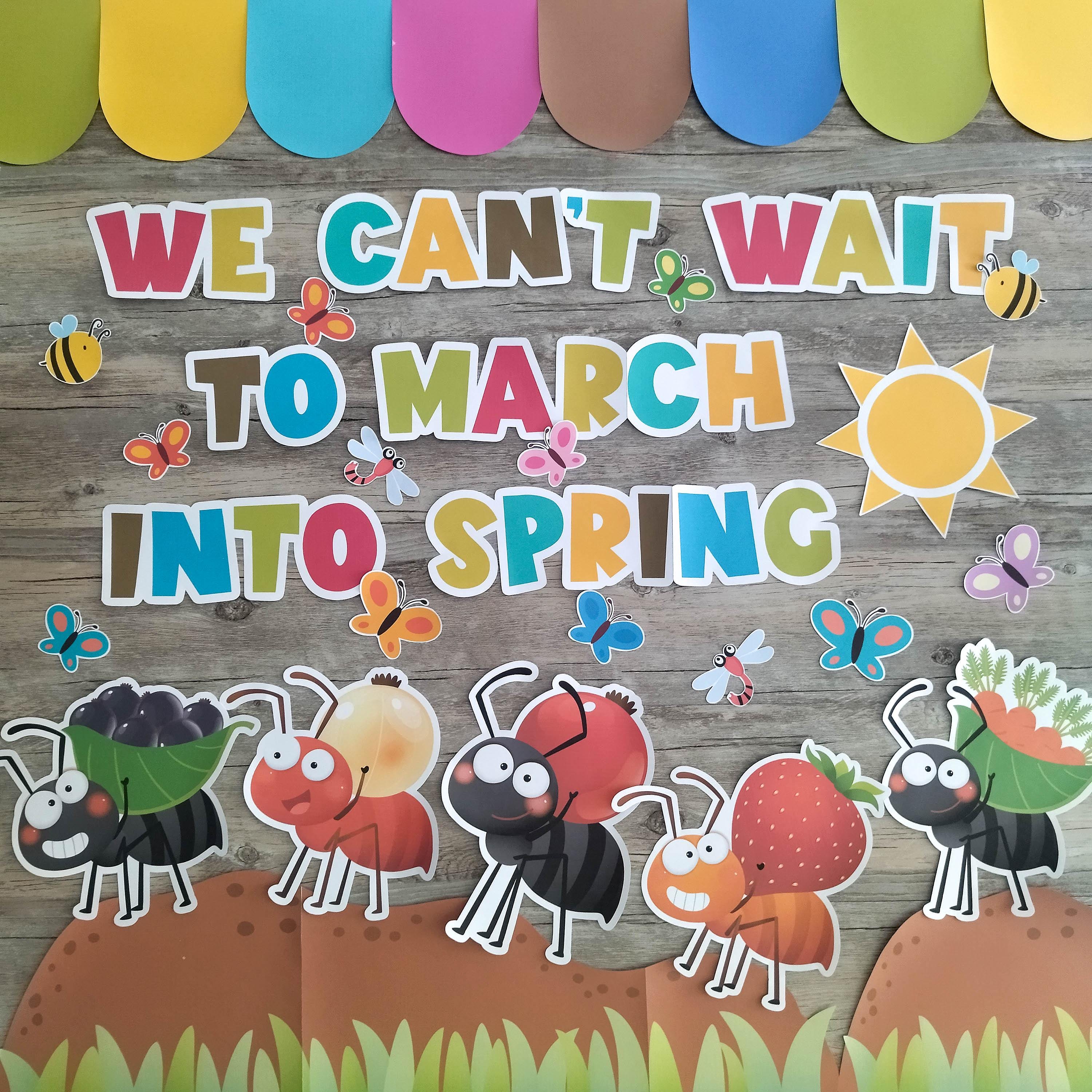 Spring Bulletin Board Kit/march Classroom Decor/kindergarten/preschool ...