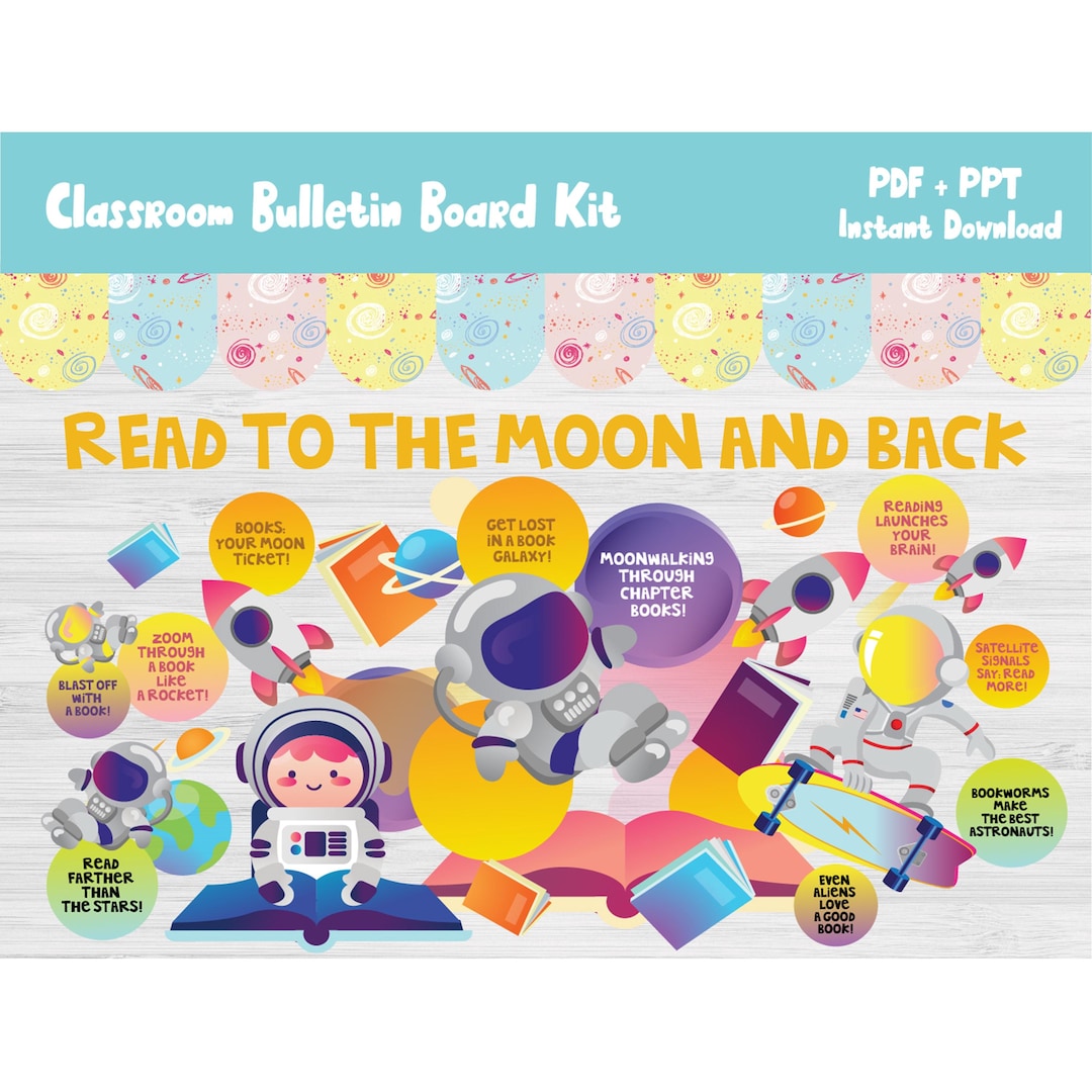 Library Reading Corner Bulletin Board Kit/classroom Wall Door Decor ...