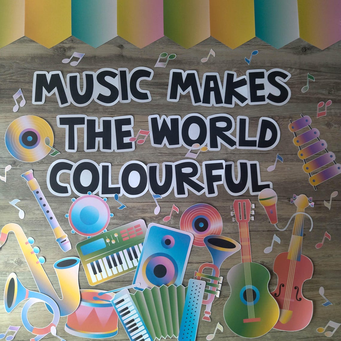 Music Classroom Bulletin Board Kit/music Class Room Decor/wall Door ...