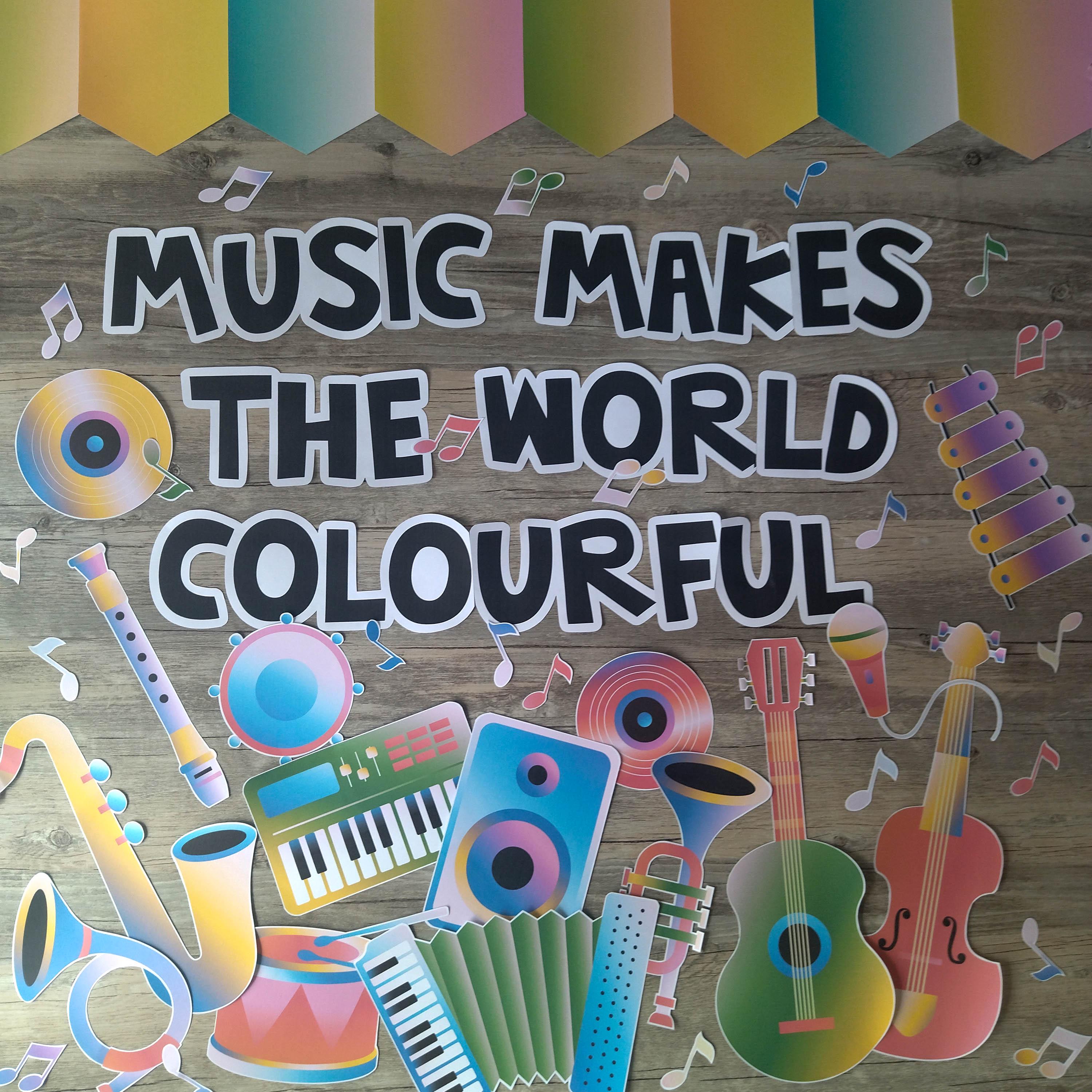 Music Classroom Bulletin Board Kit/music Class Room Decor/wall Door ...