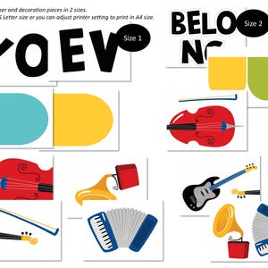 Music Classroom Bulletin Board Kit/music Class Room Decor/wall Door ...