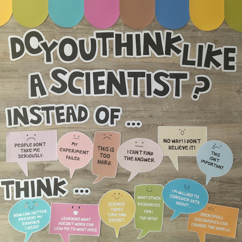 Science Talk Bulletin Board Kit/classroom Decor/elementary/primary ...