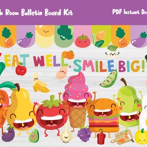 Lunchroom/lunch Room Bulletin Board Kit/school Cafeteria Wall Decor ...