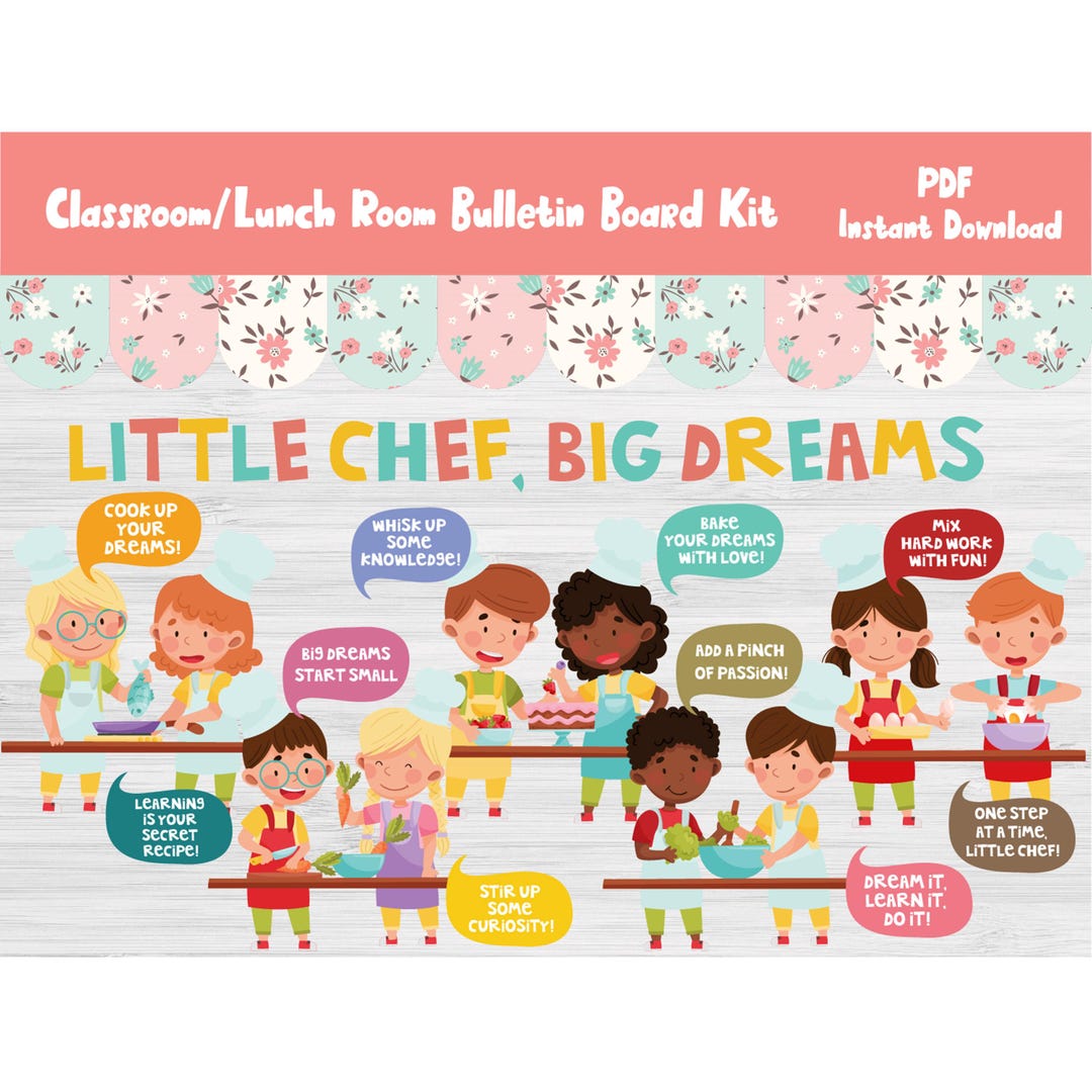 Lunchroom Lunch Room Bulletin Board Kit/welcome Back to School ...