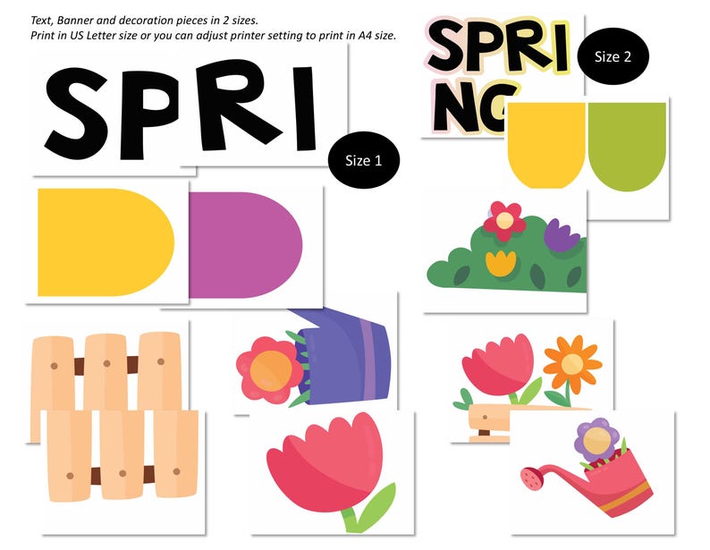 Spring Kindness Bulletin Board Kit/march Classroom Decor/kindergarten ...