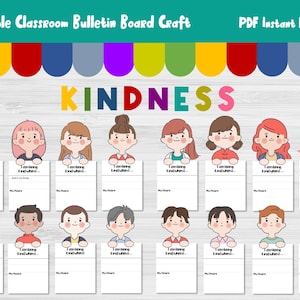 Kindness Bulletin Board Kit/kindergarten Classroom Printable/preschool ...