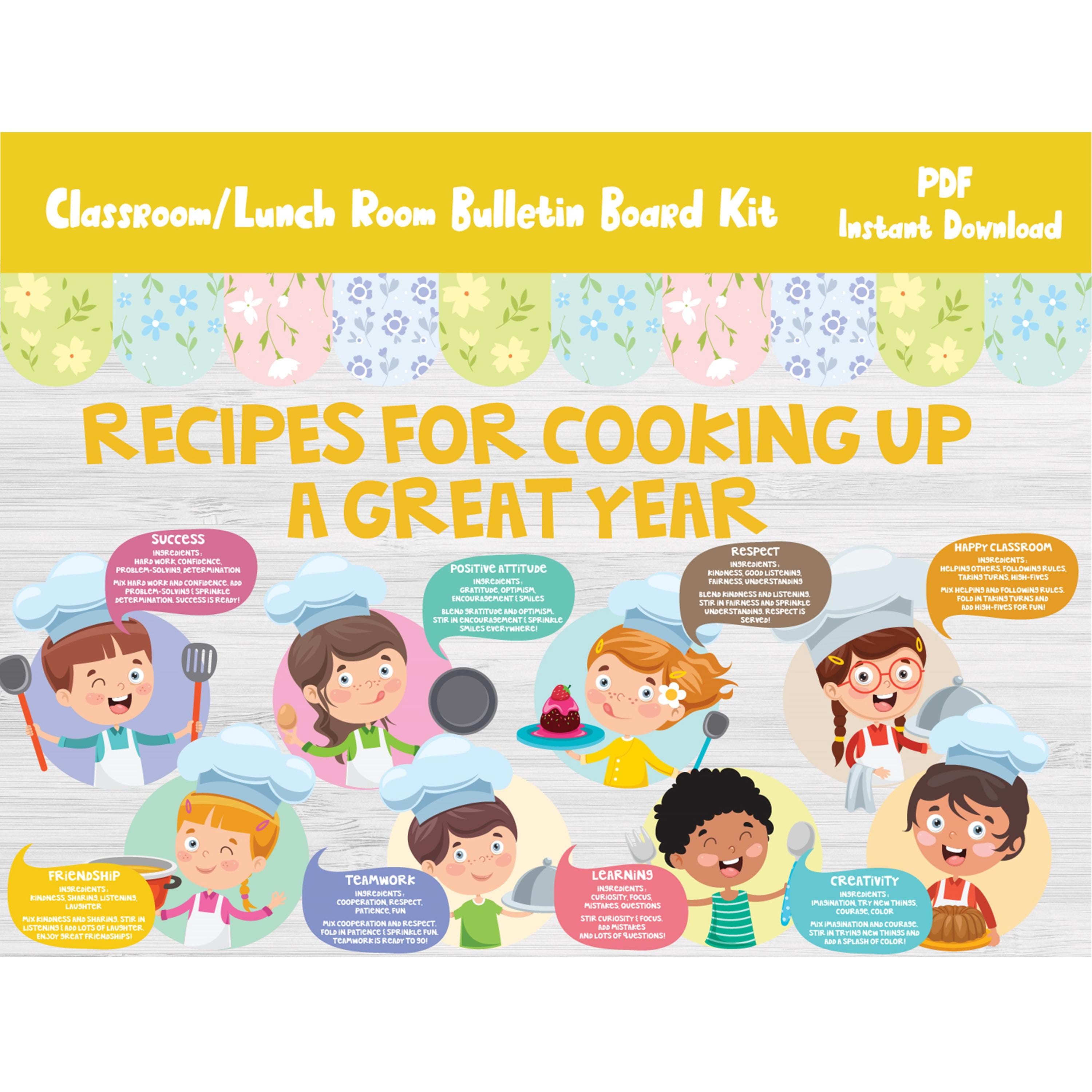 Lunchroom Welcome Back to School Bulletin Board Kit/lunch Room ...