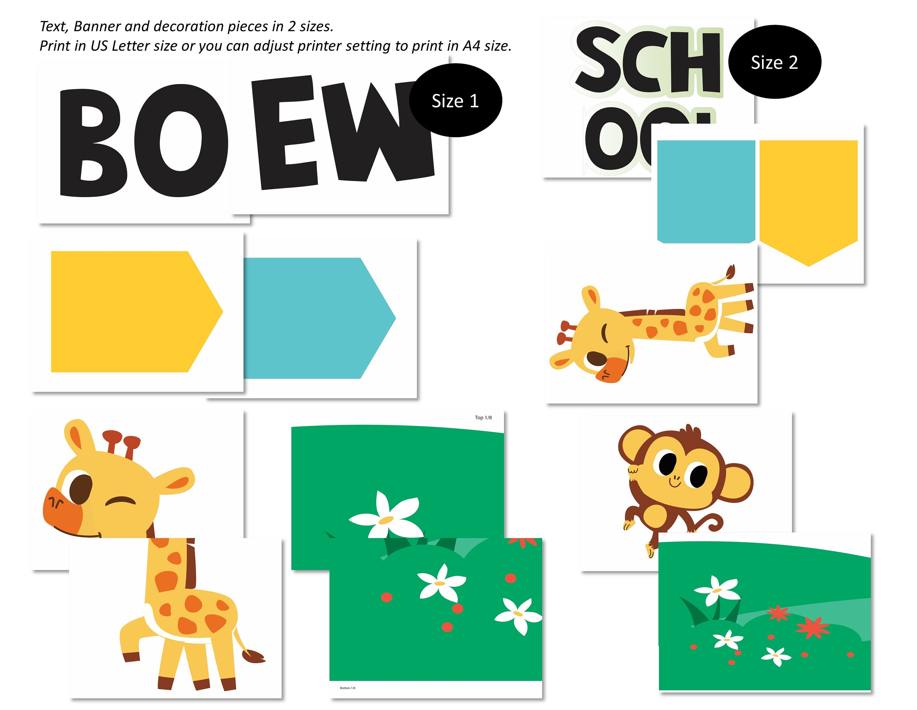 Welcome Back to School Bulletin Board Kit/kindergarten/preschool/prek ...