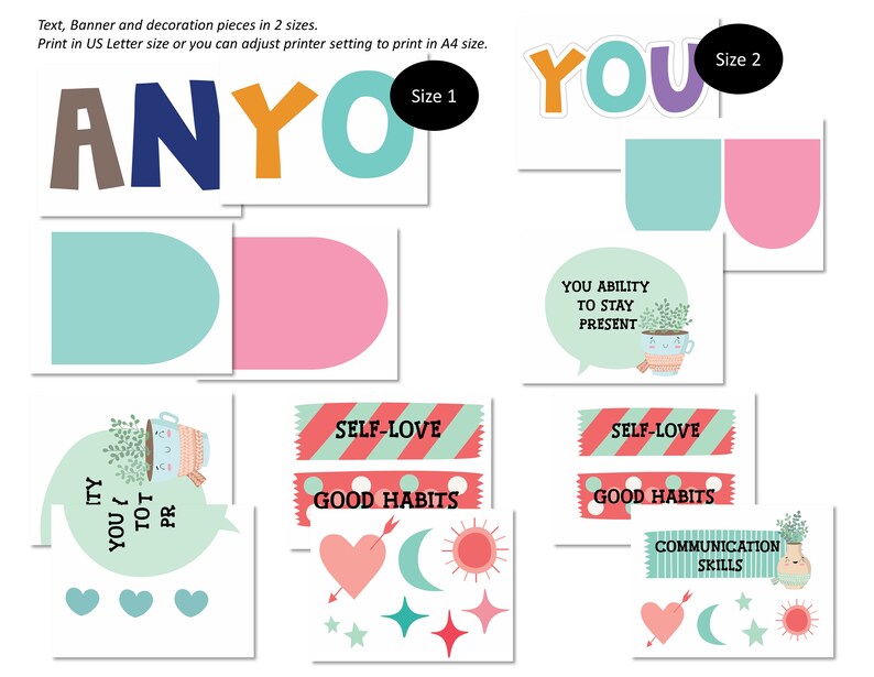 Mental Health Bulletin Board Kit/growth Mindset/school Counseling ...