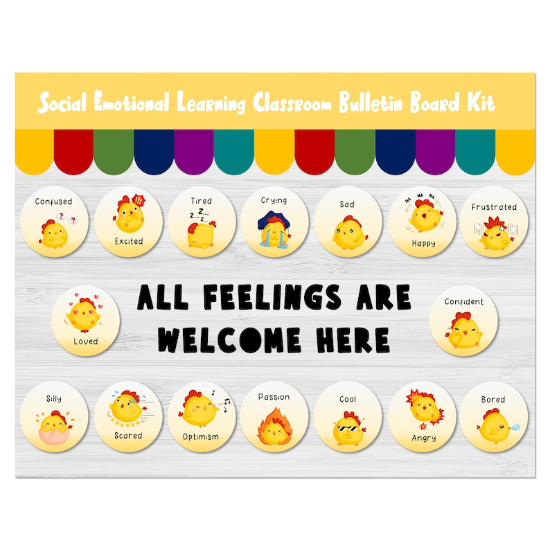 Social Emotional Learning Bulletin Board Kits/sel/motivational ...