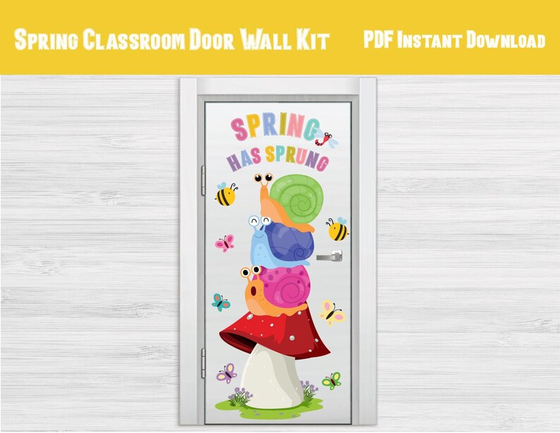 Spring Classroom Door Decor/kindergarten Wall Decoration/preschool ...