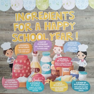 Lunchroom Back to School Bulletin Board Kit/welcome Back Lunch Room ...