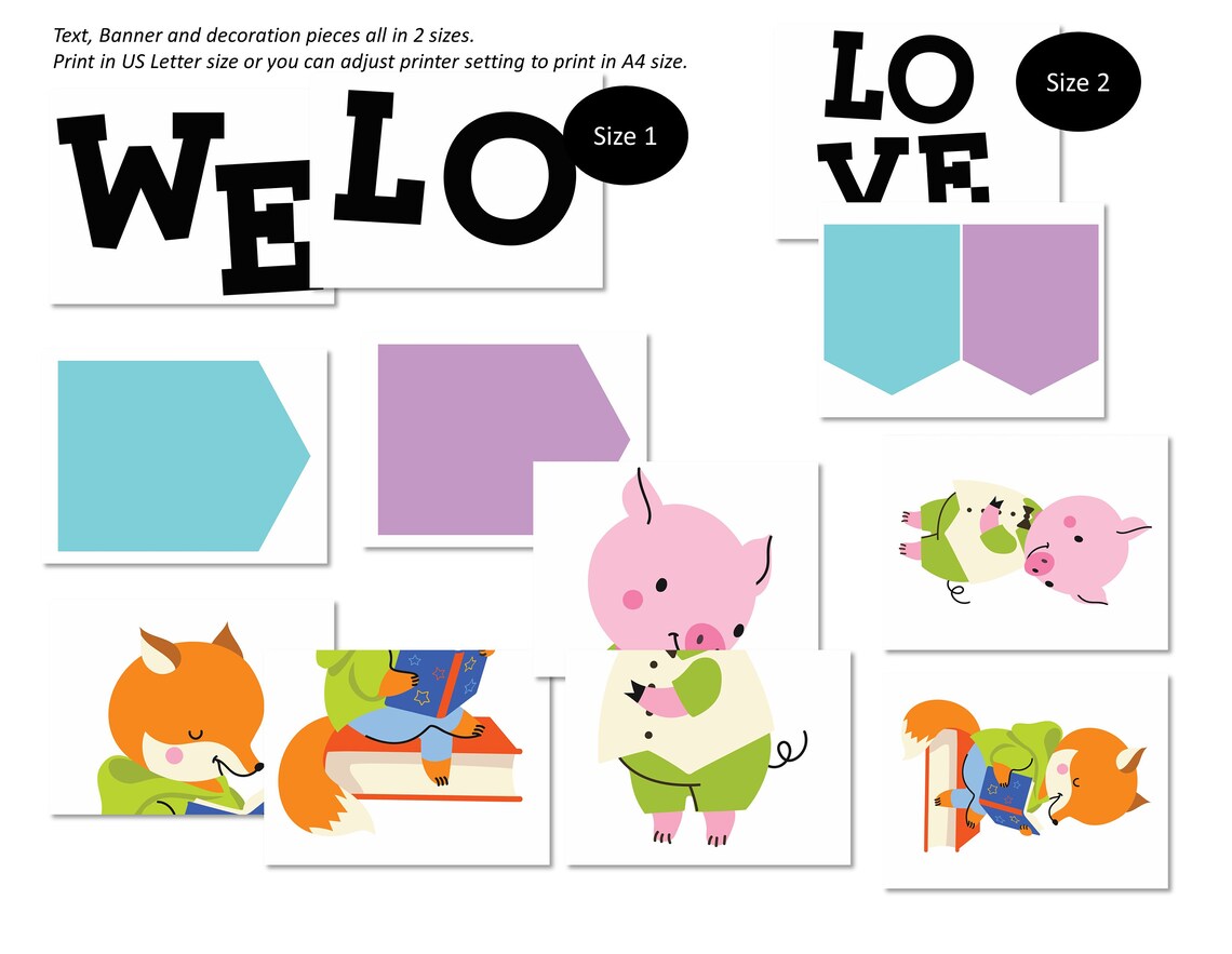 Reading Library Bulletin Board Kit/kindergarten Classroom Read Decor ...