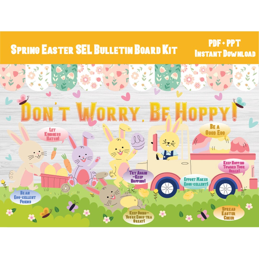 Easter Spring Social Emotional Learning Bulletin Board Kit/april ...