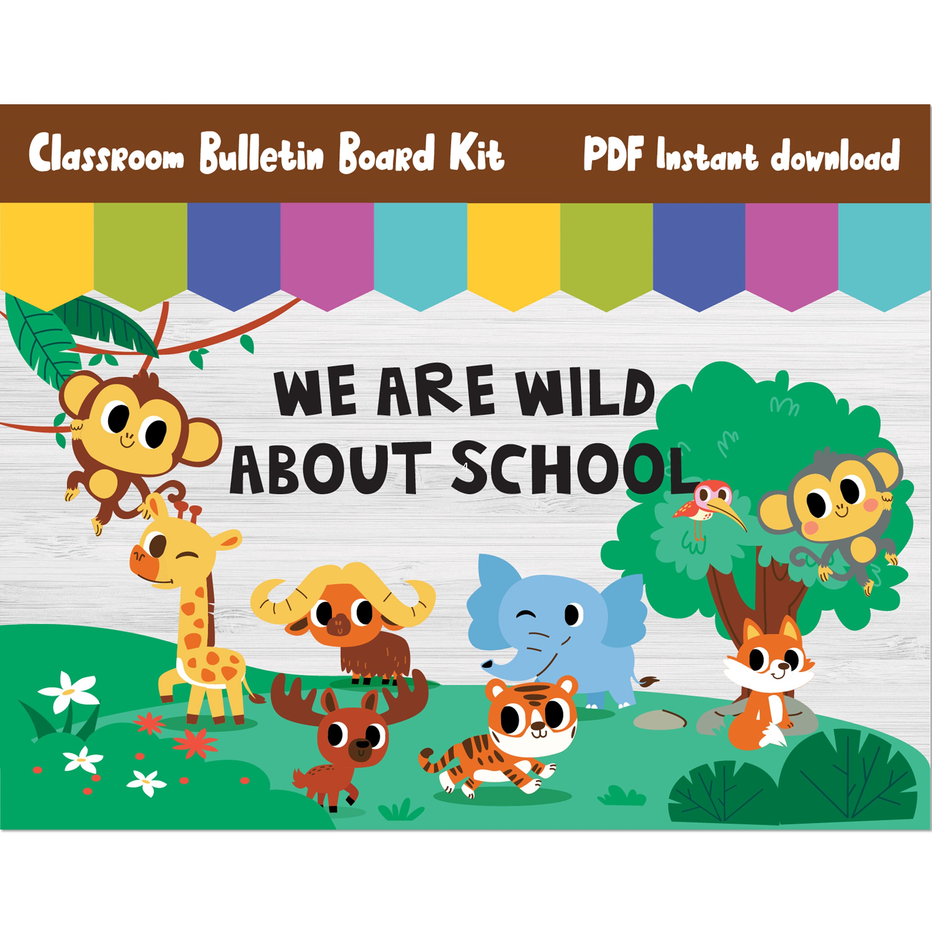 Welcome Back to School Bulletin Board Kit/kindergarten/preschool/prek ...