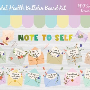 Mental Health Bulletin Board Kit/school Counselor/counseling/positive ...
