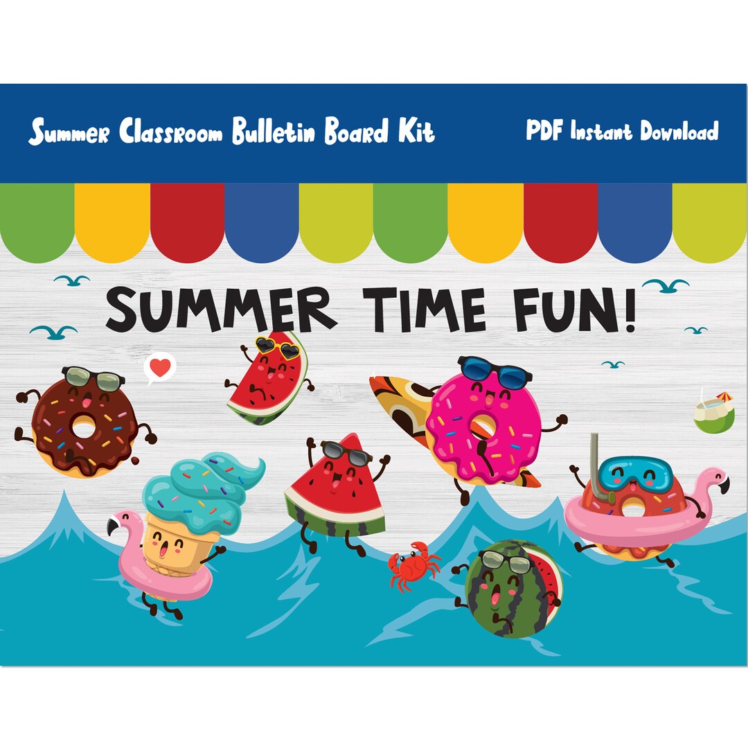 Summer Bulletin Board Kit/preschool Classroom Printable/kindergarten ...