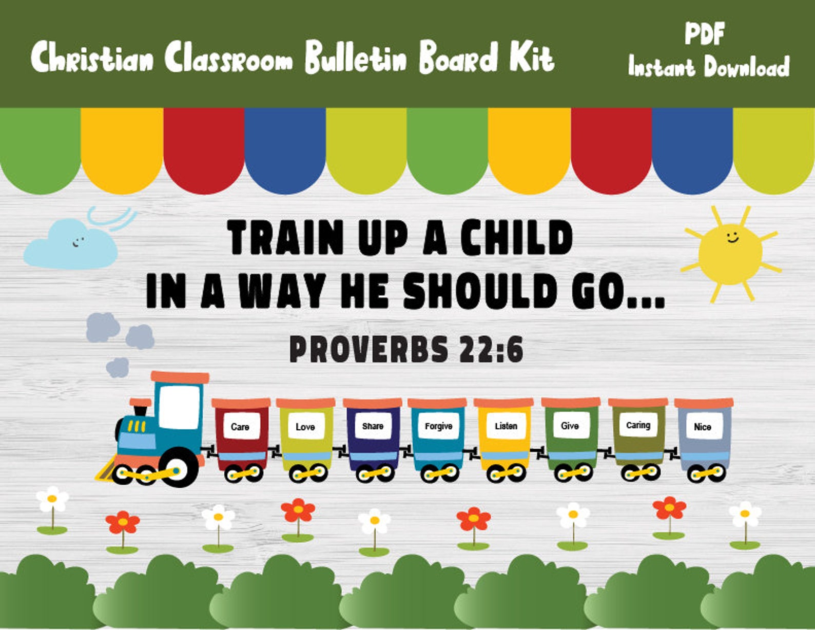 Christian Bulletin Board Kits/sunday School Classroom Decor/church ...