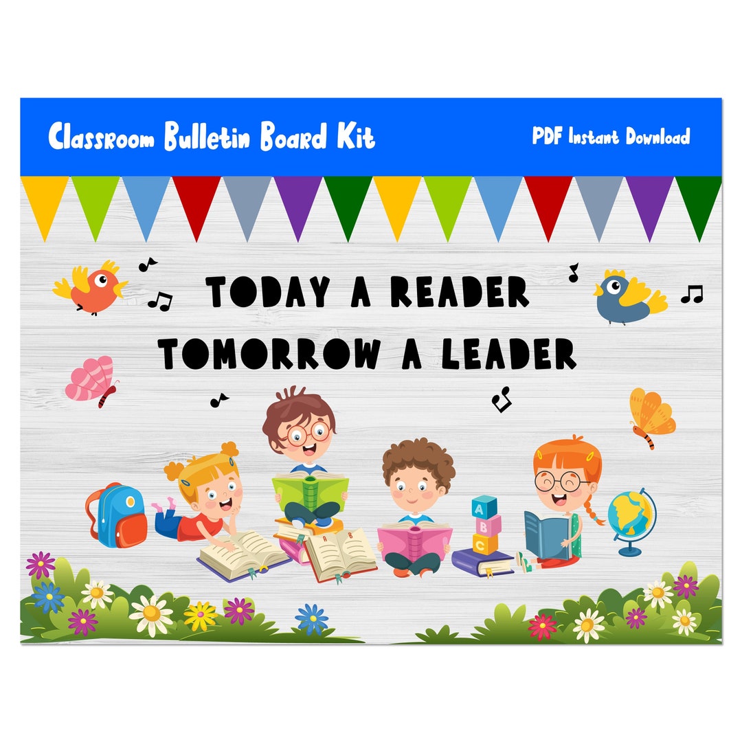 Reading Bulletin Board Kit/classroom Read Decor/library Door Display ...