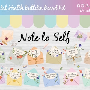 Mental Health Bulletin Board Kit/school Counselor/counseling/positive ...