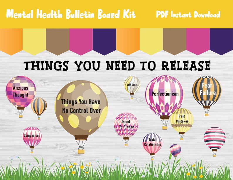 Mental Health Bulletin Board Kits/sel/social Emotional Learning/school ...