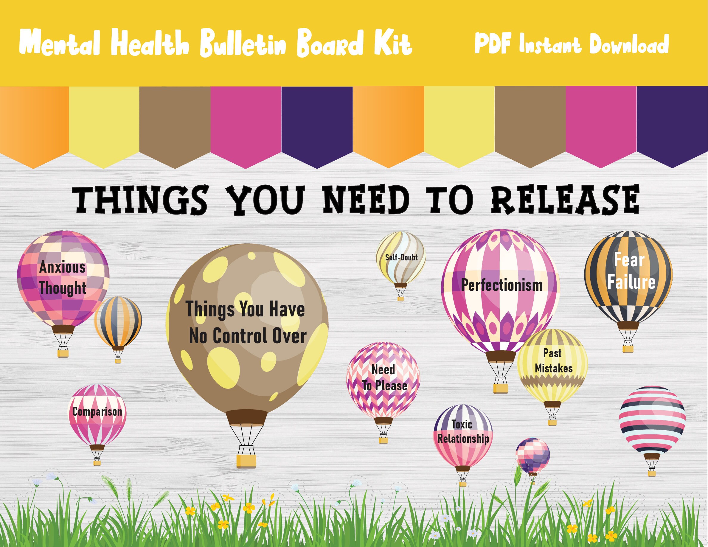 Mental Health Bulletin Board Kits/sel/social Emotional Learning/school ...