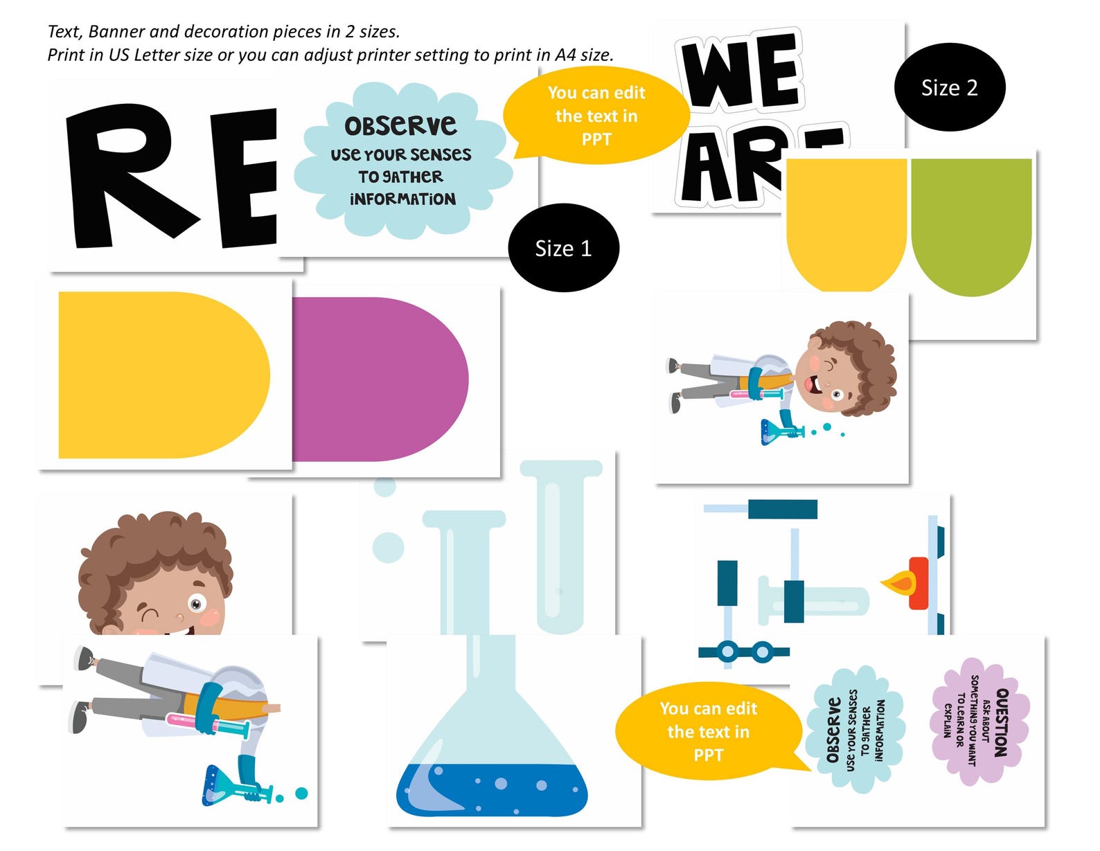 Science Themed Bulletin Board Kit/classroom Decor/elementary/primary ...