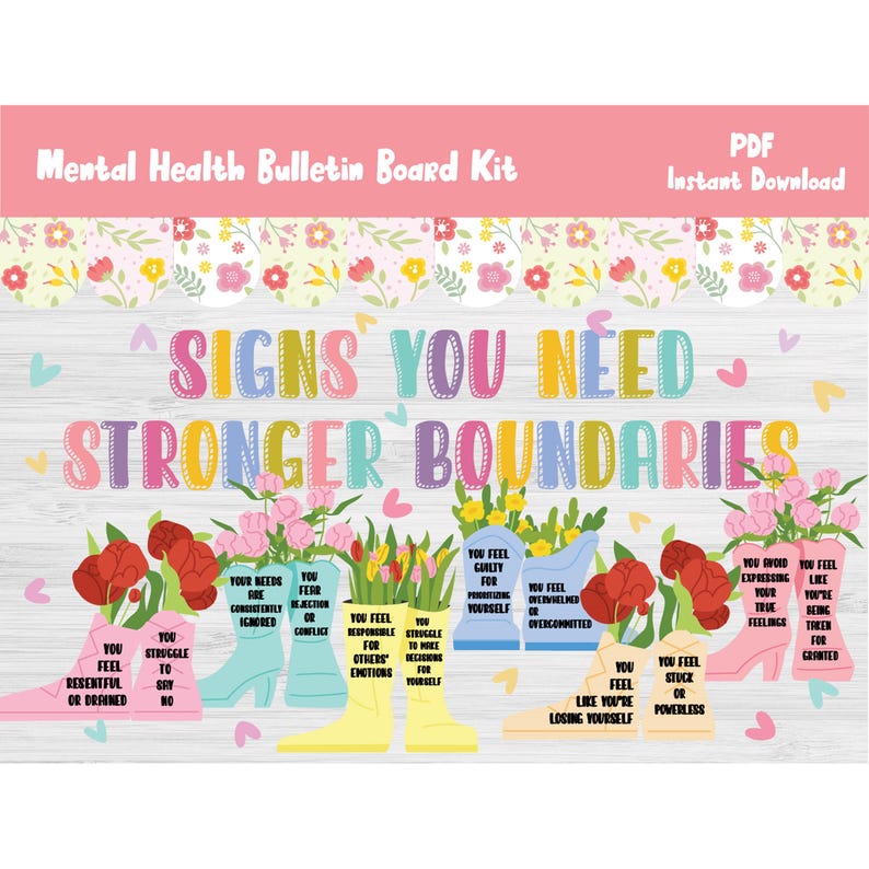 Mental Health Bulletin Board Kit/school Counselor/social Worker ...