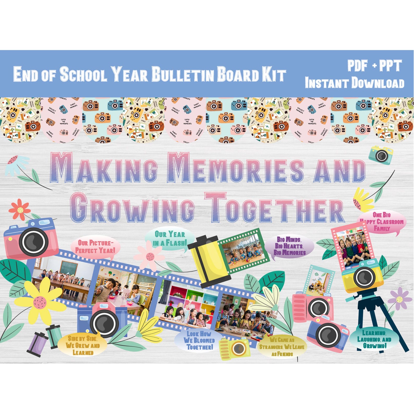 End of School Year Bulletin Board Kit/graduation/summer Countdown ...