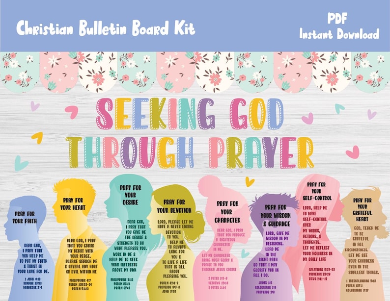Church Christian Bulletin Board Kit/bible Verse Wall Door Decor/sunday ...