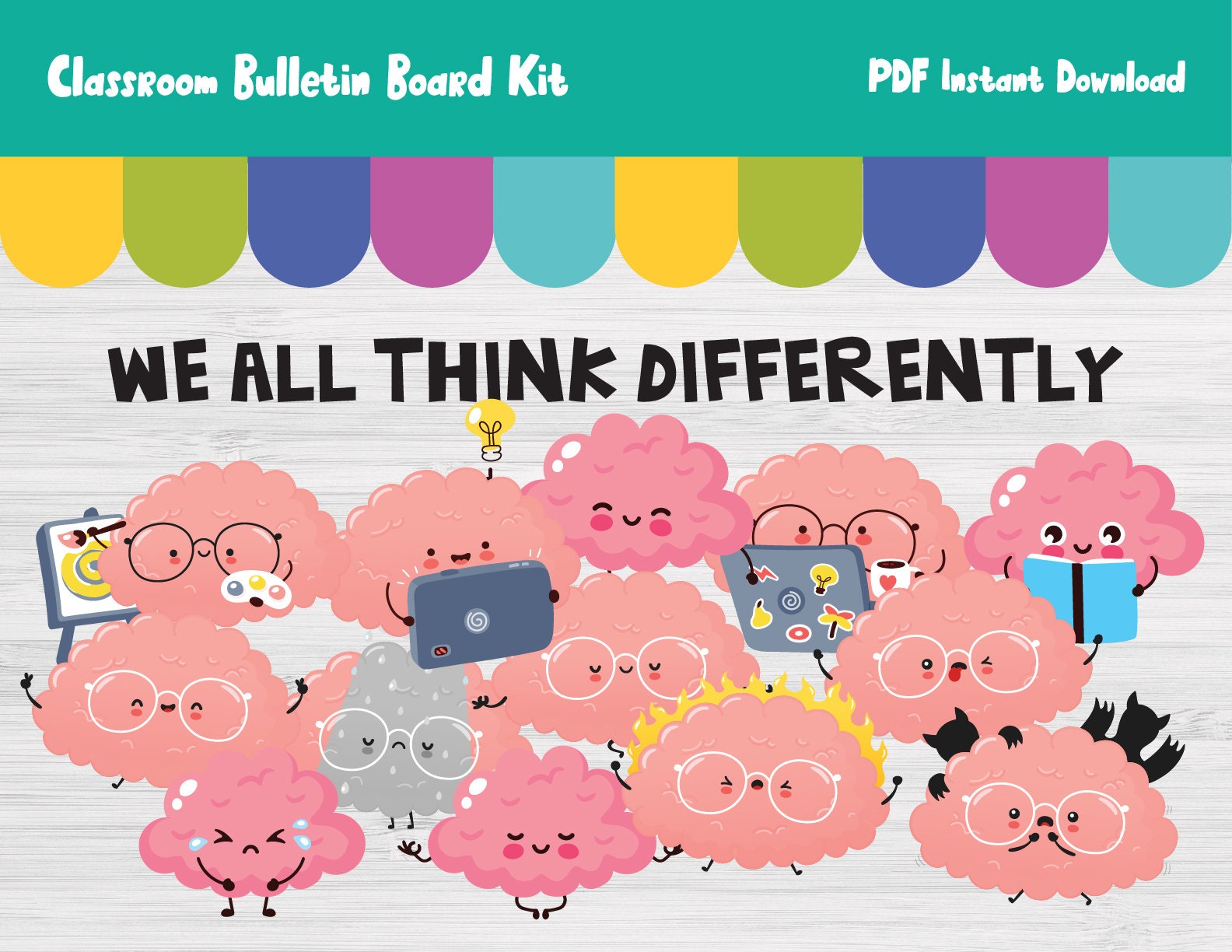 Kindergarten Diversity Bulletin Board Kit/classroom Decor/door Wall ...