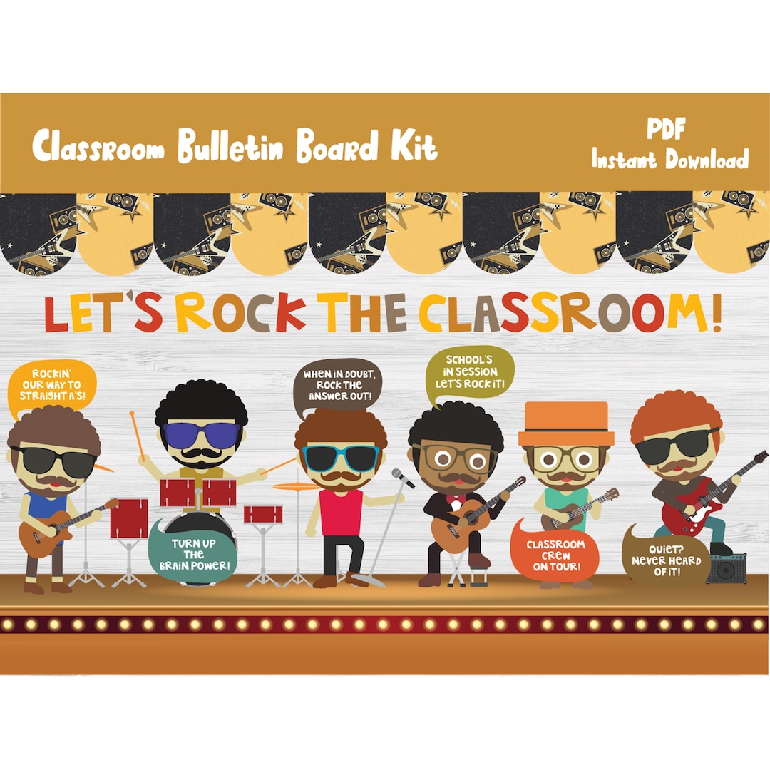 Music Class Welcome Back to School Bulletin Board Kit/start New School ...