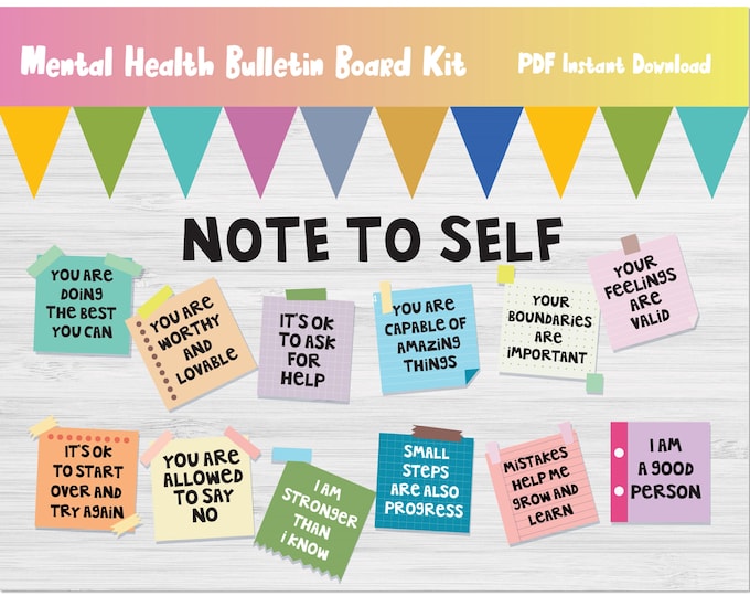 Mental Health Bulletin Board Kits/sel/social Emotional Learning/school ...