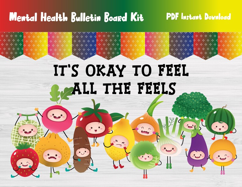 Social Emotional Learning Bulletin Board Kit/sel/mental Health ...