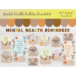 Mental Health Bulletin Board Kit/school Counselor/counseling/positive ...