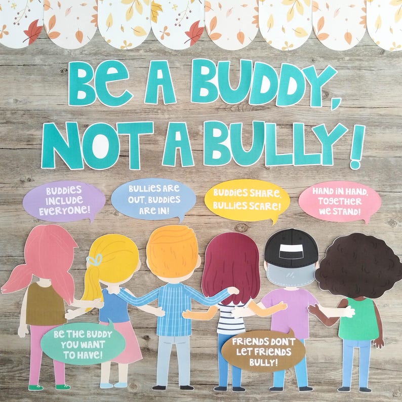 Bullying Prevention Awareness Month Bulletin Board Kit/october Anti ...