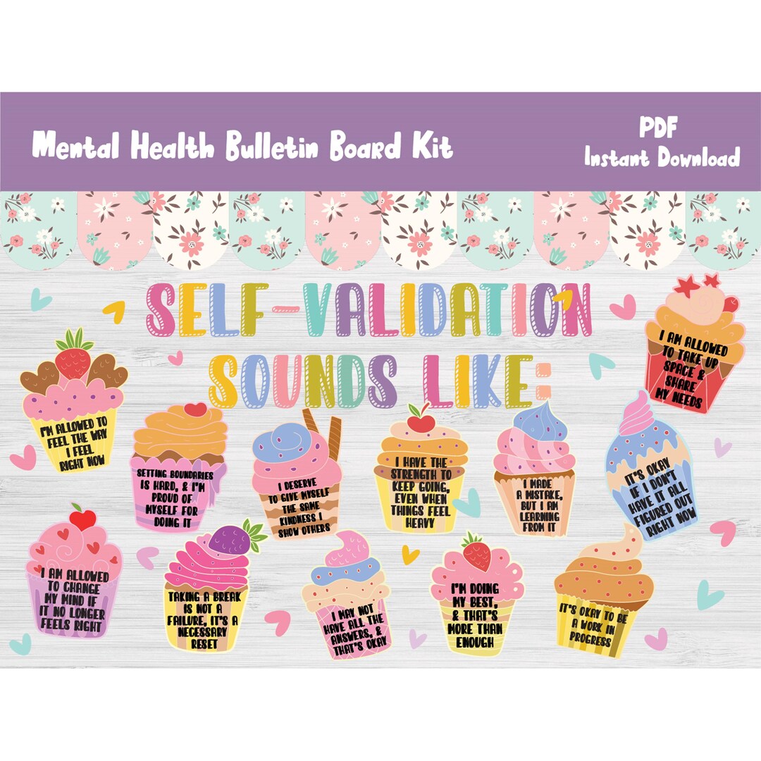 Mental Health Bulletin Board Kit/school Counselor/counseling/social ...