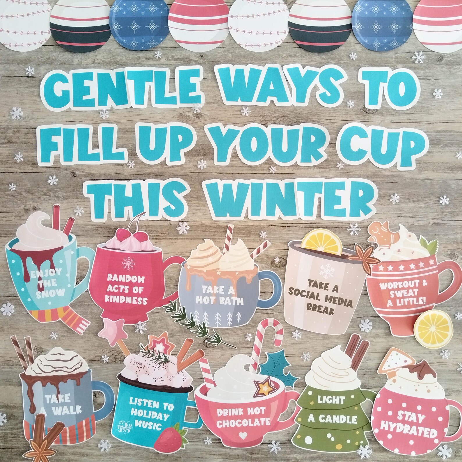 Winter Mental Health Awareness Bulletin Board Kit/self/classroom Wall ...