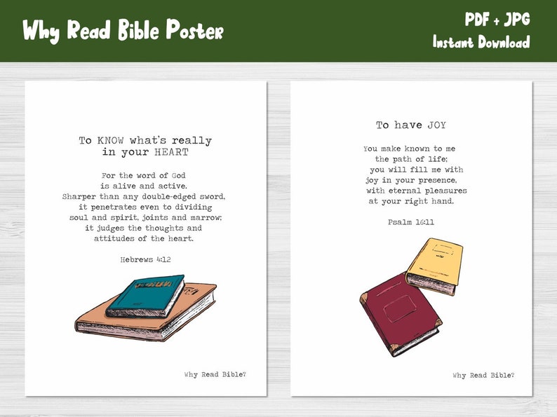 10 Bible Verse Kids Posters/sunday School Bulletin Board Kit/christian ...