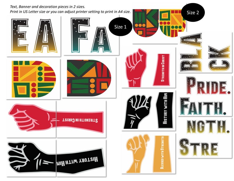 Christian Black History Month Bulletin Board Kit/february Sunday School ...