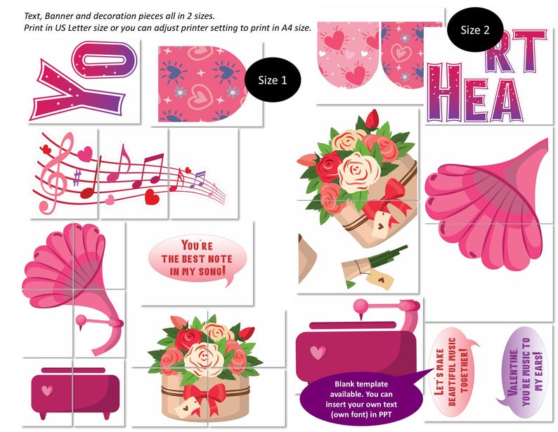 Valentine's Day Music Bulletin Board Kit/february Singing Classroom ...