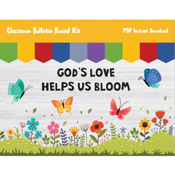 Christian Spring Bulletin Board - Etsy