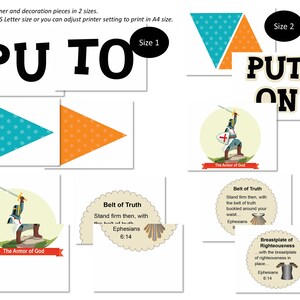 Armor of God/christian Bulletin Board Kit/church Print/bible Verse ...