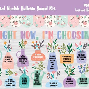 Mental Health Bulletin Board Kit/motivational/school Counselor ...