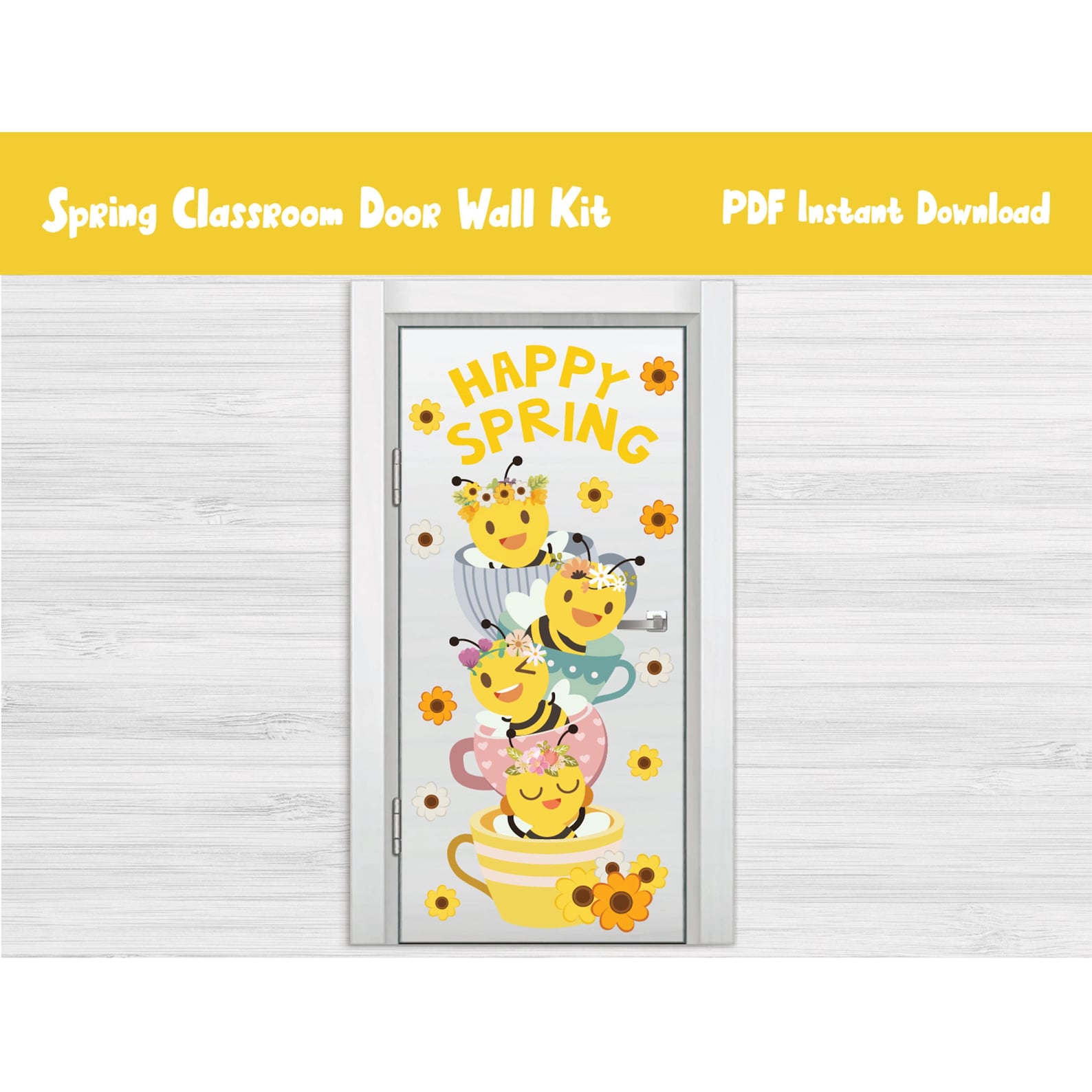 Spring Classroom Door Decor/kindergarten Wall Decoration/preschool ...