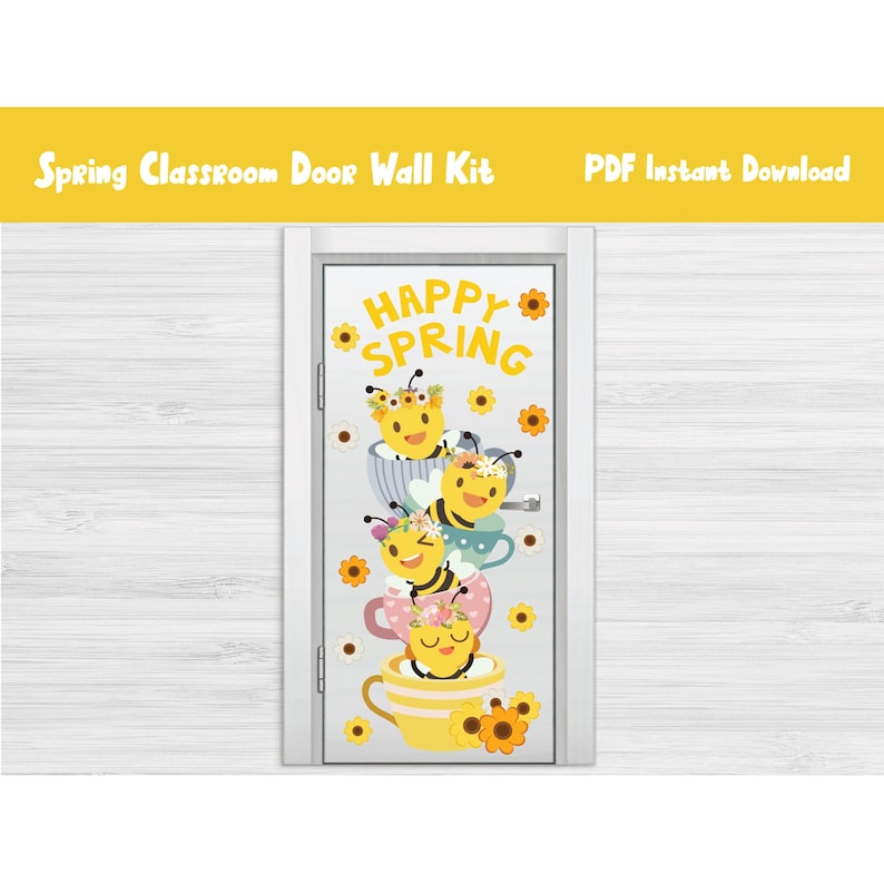 Spring Classroom Door Decor/kindergarten Wall Decoration/preschool ...