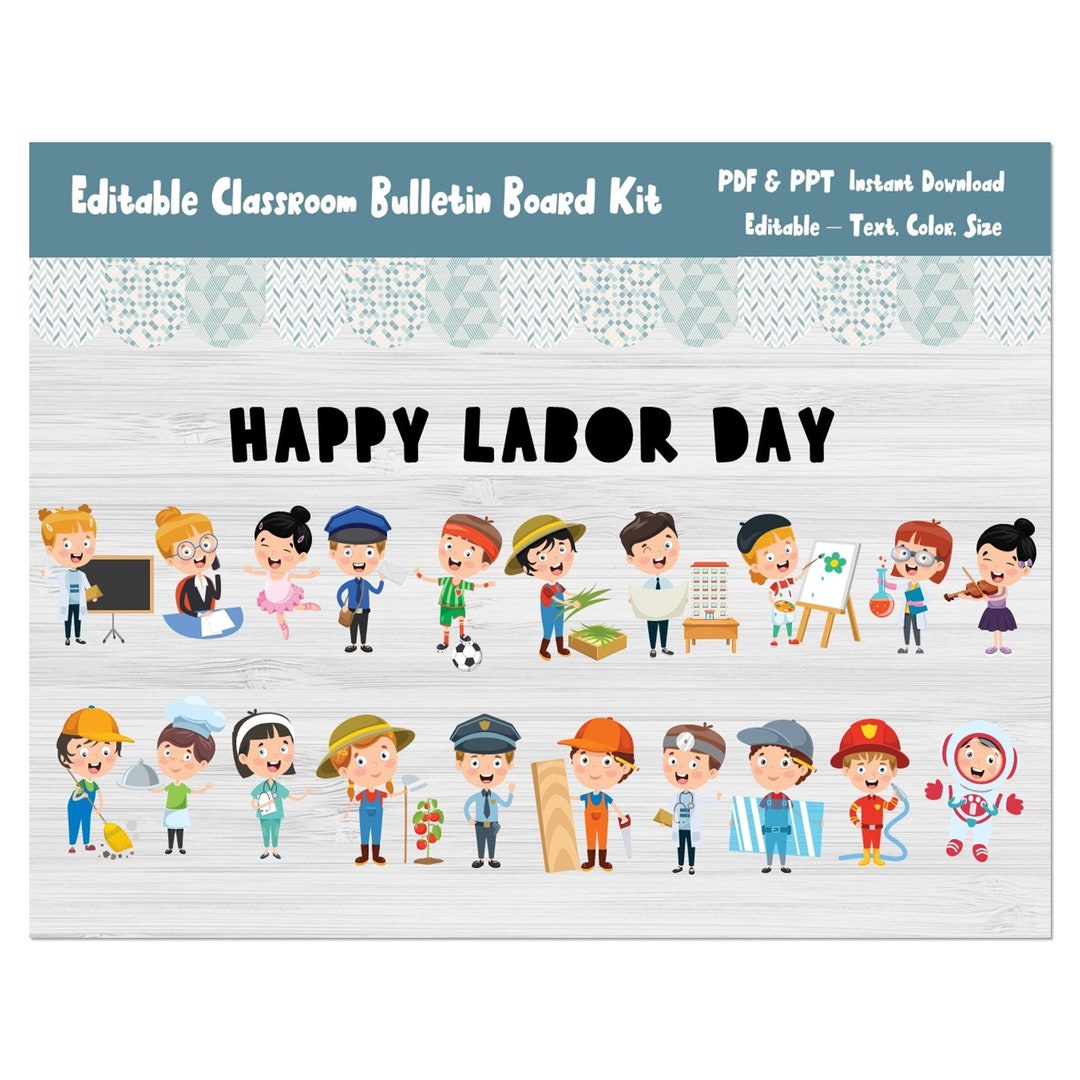 Labor Day Bulletin Board Kit/patriotic Decoration/kindergarten - Etsy