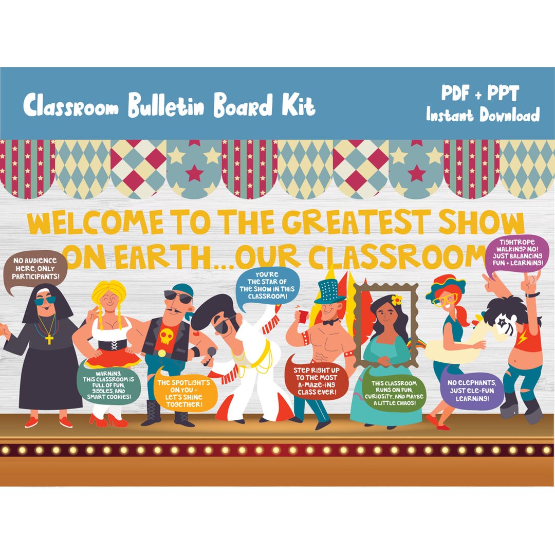 Music Welcome Back to School Bulletin Board Kit/start New School Year ...