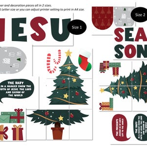 Christian Christmas Bulletin Board Kit/nativity Church Sunday School ...